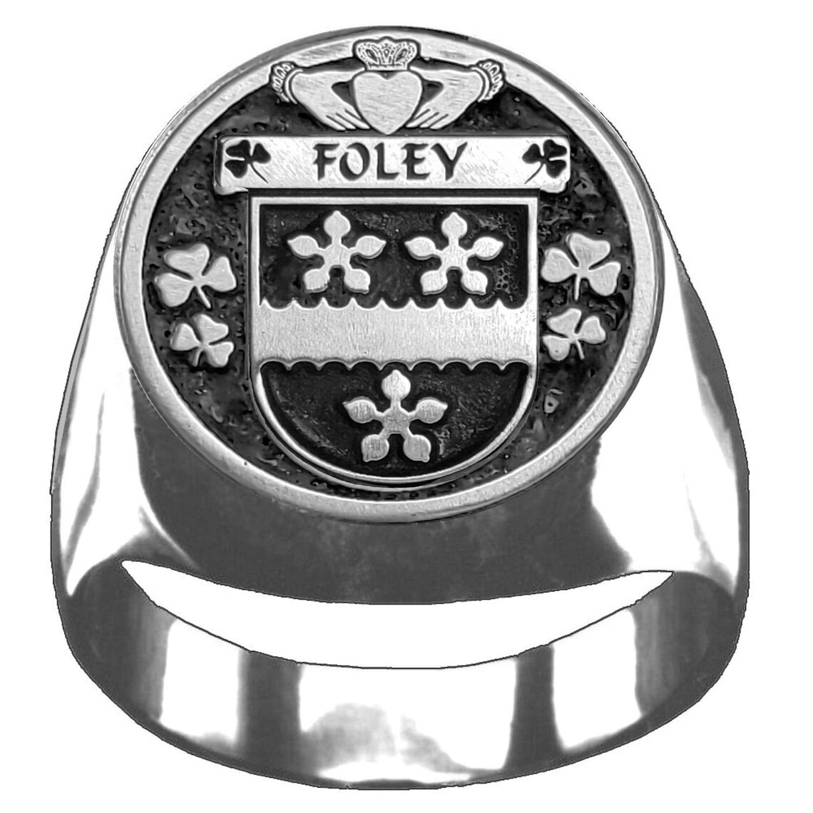 Foley Irish Coat of Arms Gents Ring IC100 | Etsy