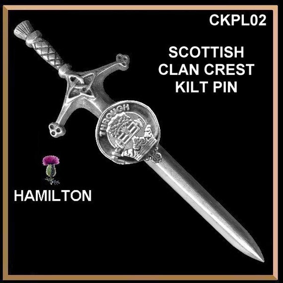 Hamilton Clan Crest Kilt Pin Scottish Pin CKP02 | Etsy