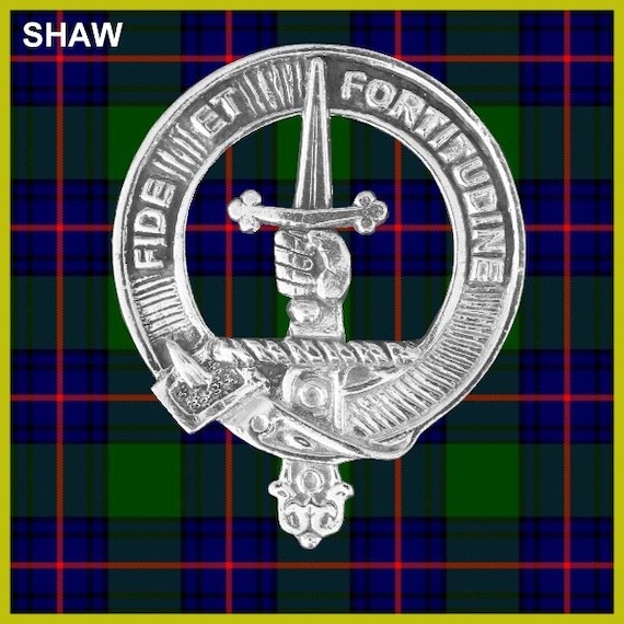 Shaw Clan Crest Scottish Cap Badge CB02 | Etsy
