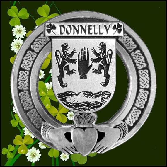 Donnelly Irish Claddagh Coat of Arms Badge - Etsy UK