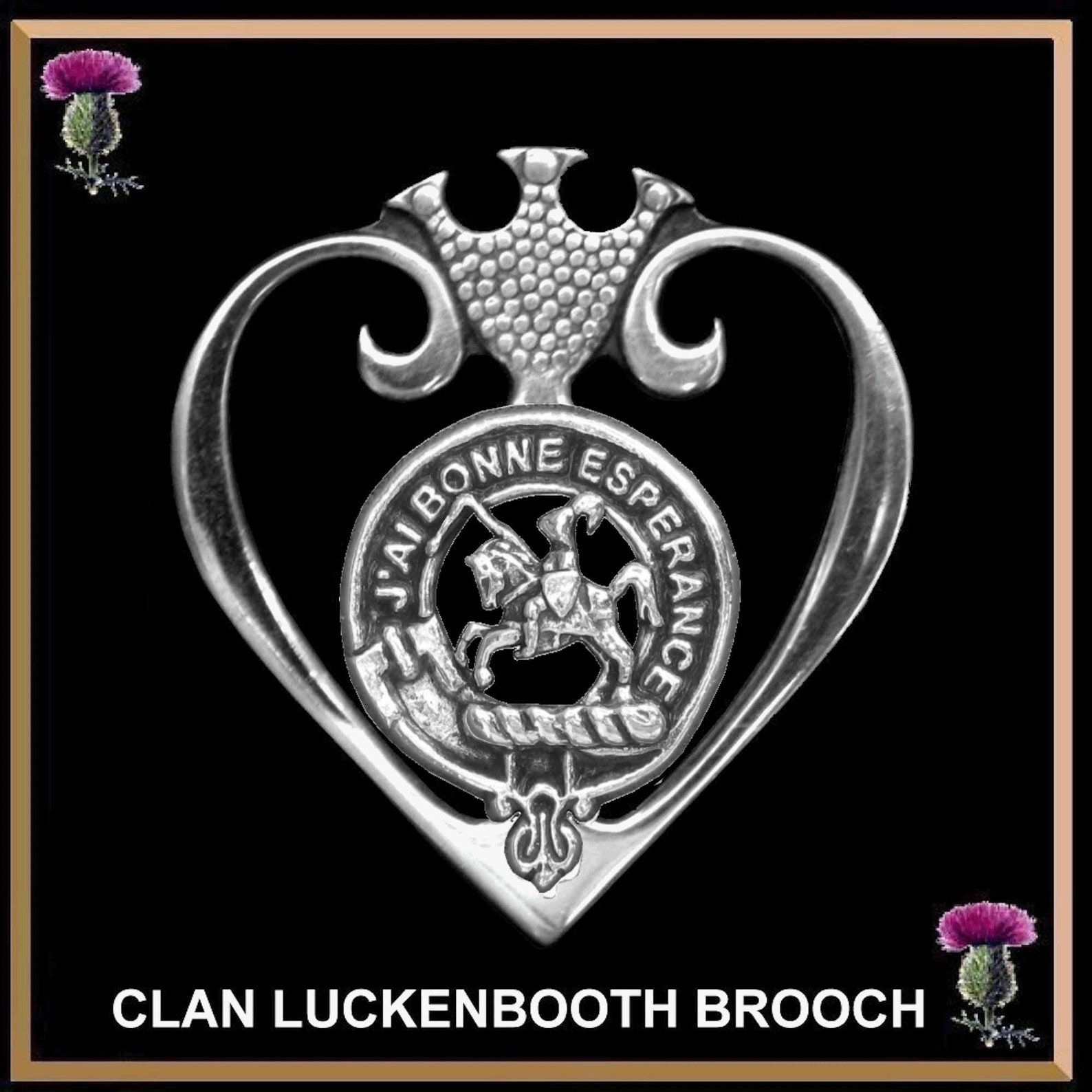 Craig Clan Crest Luckenbooth Brooch or Pendant | Etsy