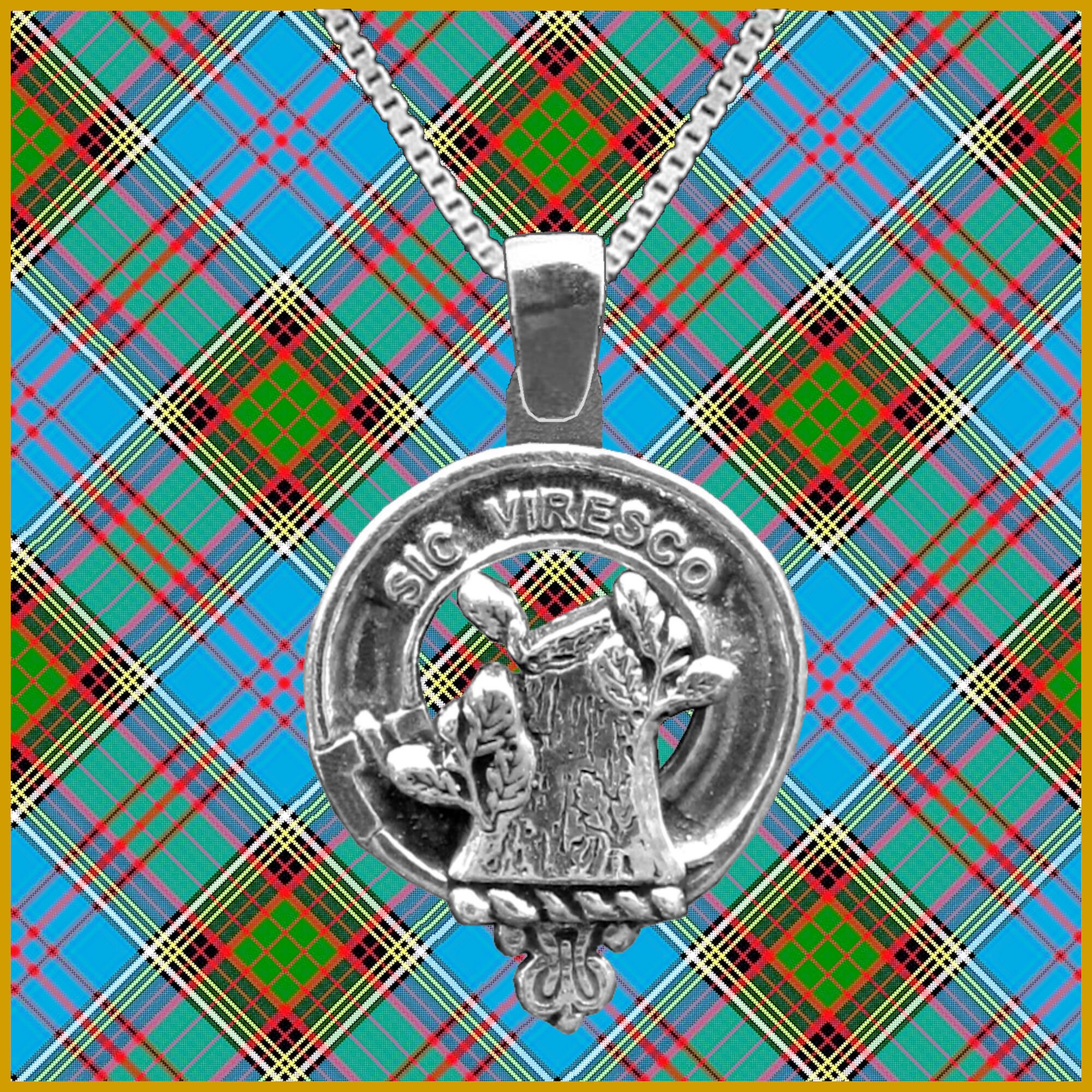 Christie Large 1" Scottish Clan Crest Pendant - Sterling Silver - Etsy UK