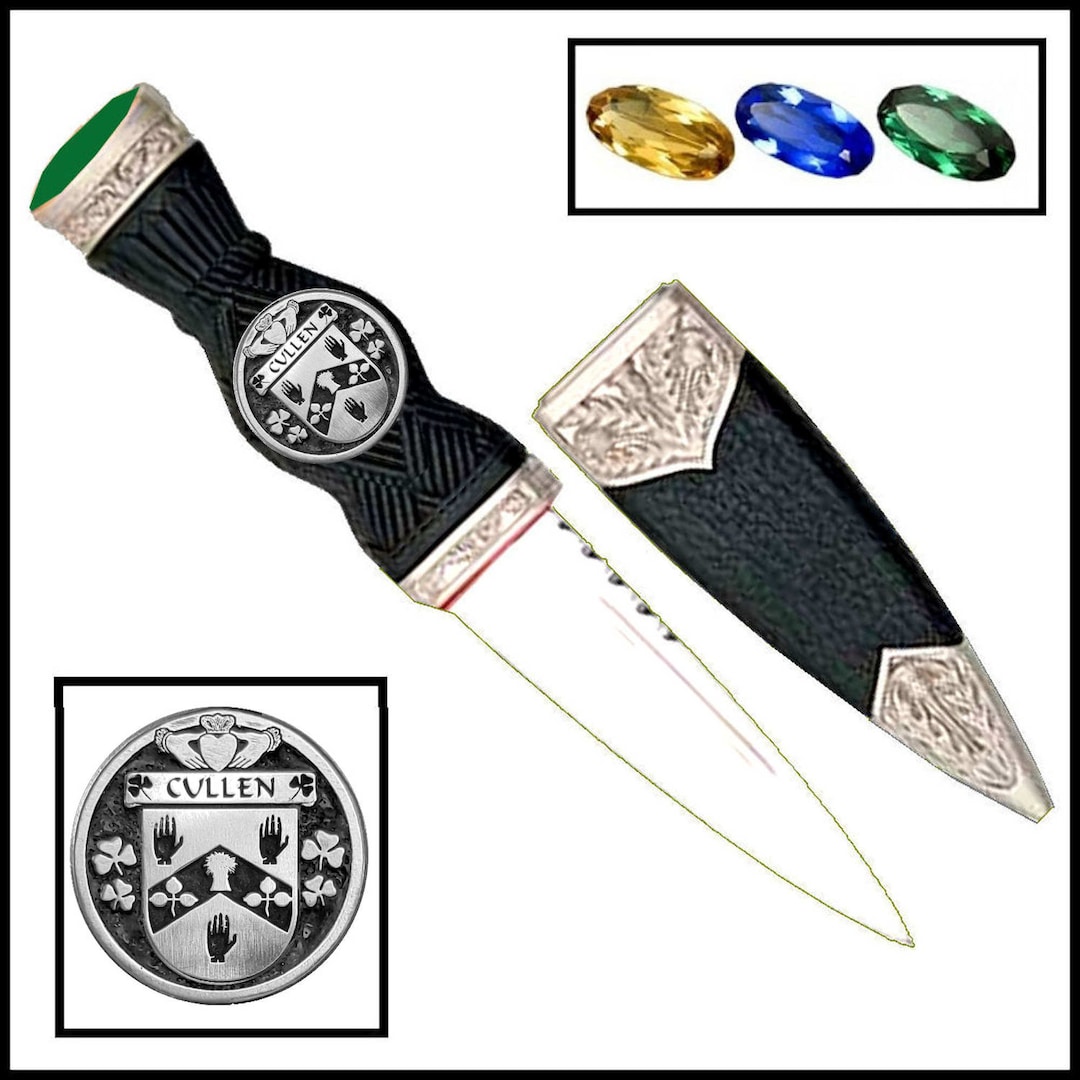 Cullen Irish Coat of Arms Disk Sgian Dubh - Etsy