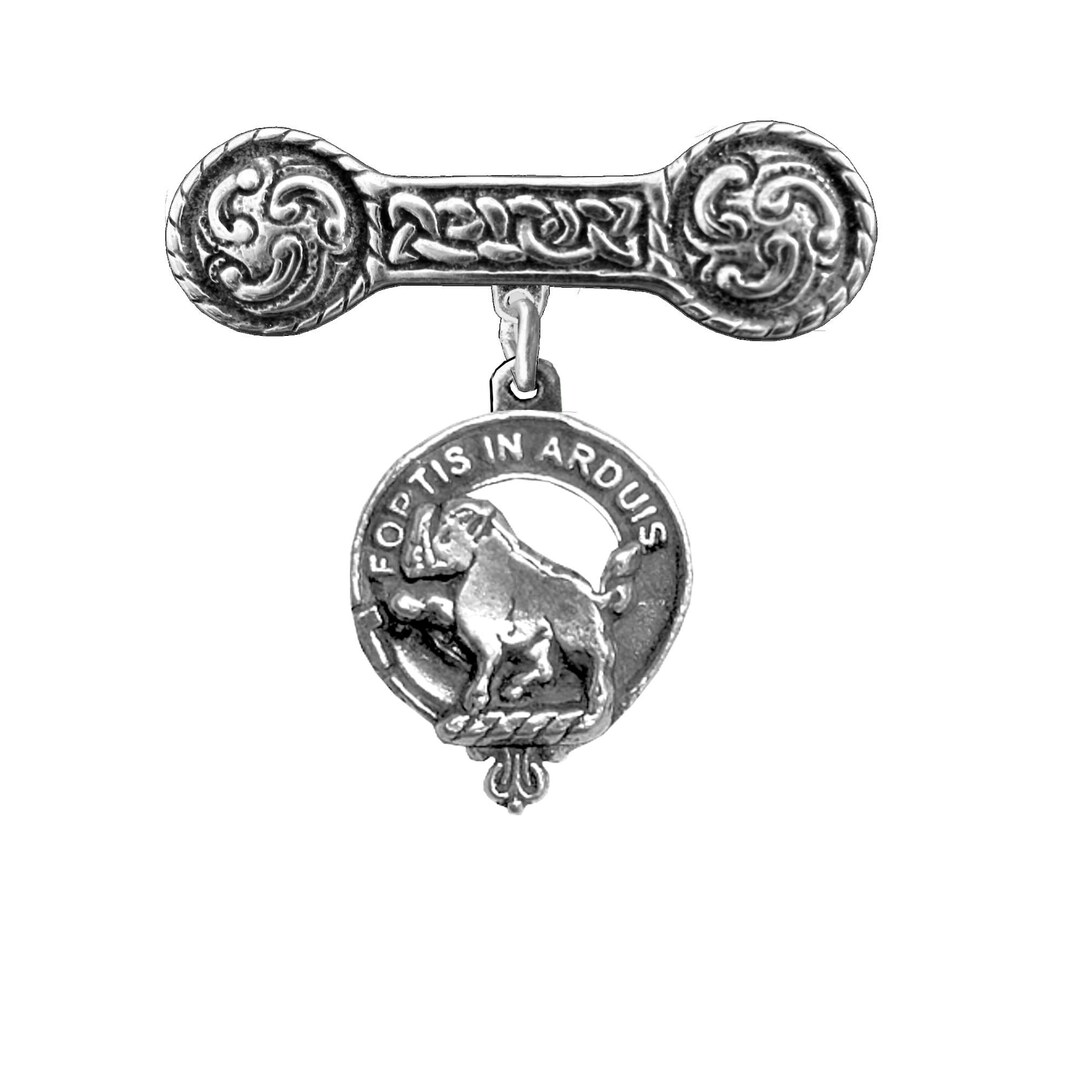 Findlay Clan Crest Iona Bar Brooch - Sterling Silver - Etsy