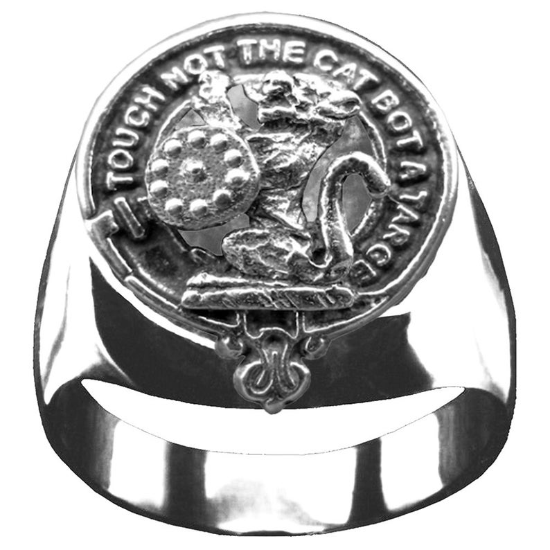 Macbain Scottish Clan Crest Ring GC100 Sterling Silver and - Etsy