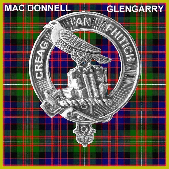 MacDonald Glengarry Clan Crest Scottish Cap Badge CB02 | Etsy