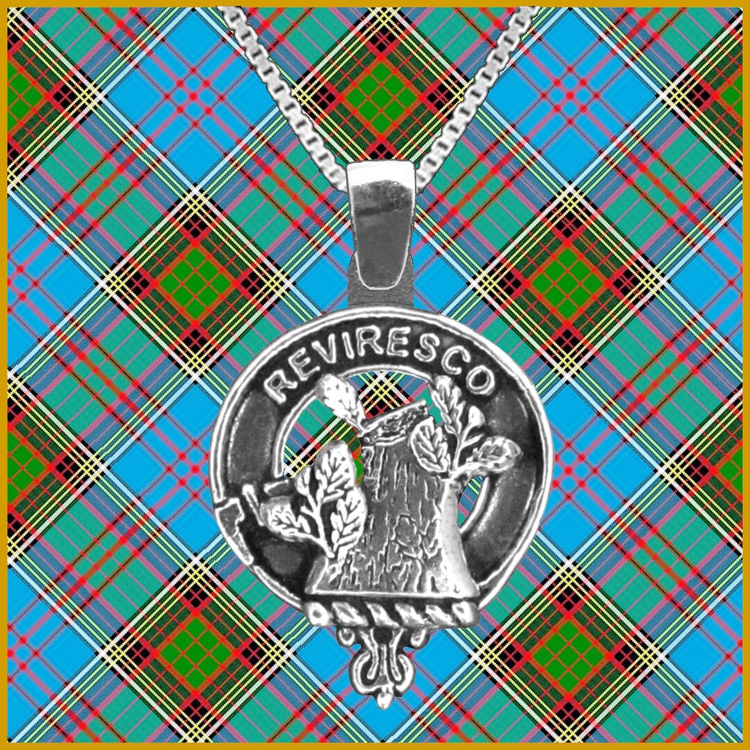Macewen Large 1" Scottish Clan Crest Pendant - Sterling Silver - Etsy