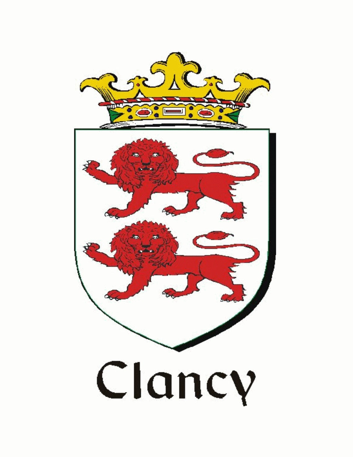 Clancy Irish Coat of Arms Badge Stainless Steel Tankard - Etsy