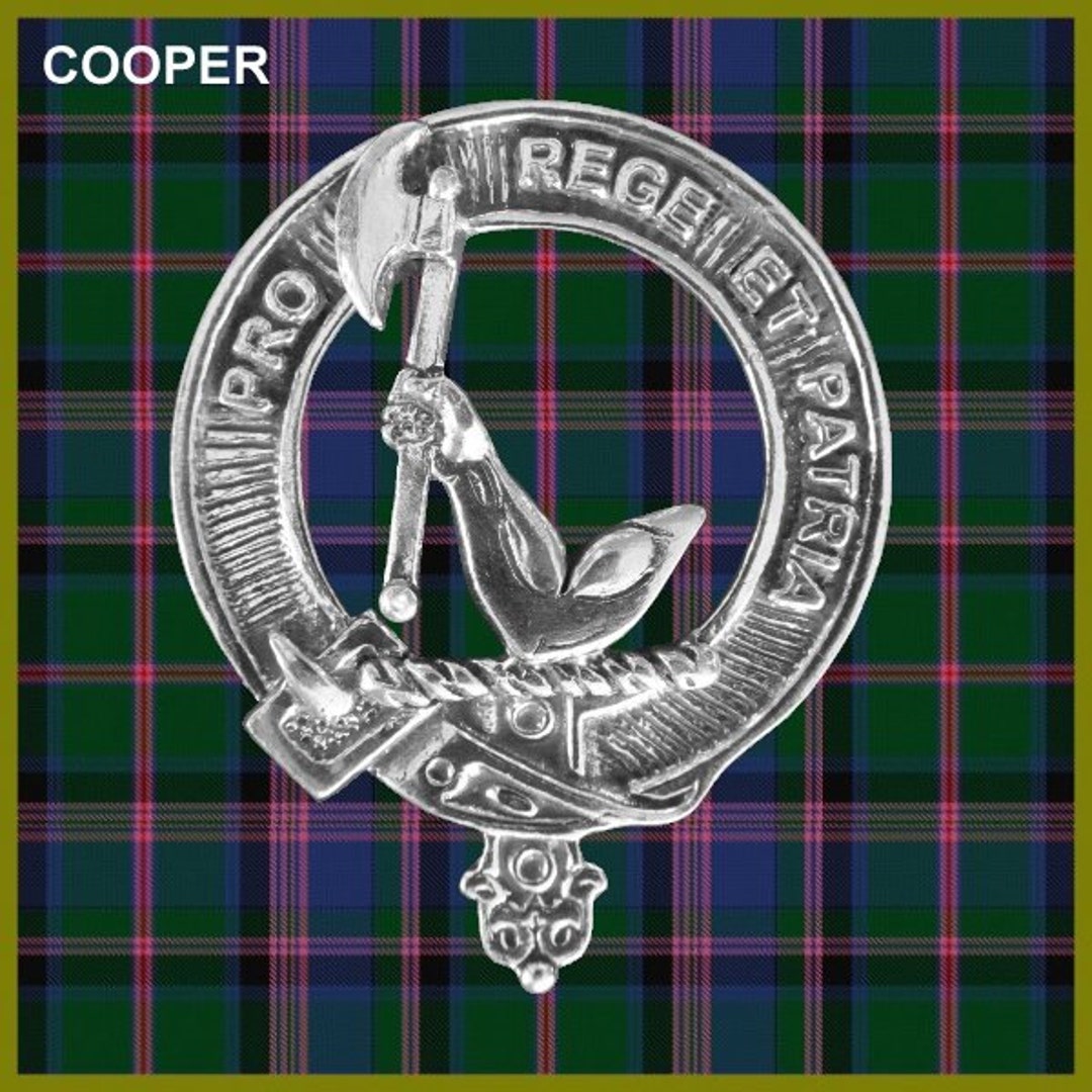 Cooper Clan Crest Scottish Cap Badge CB02 - Etsy