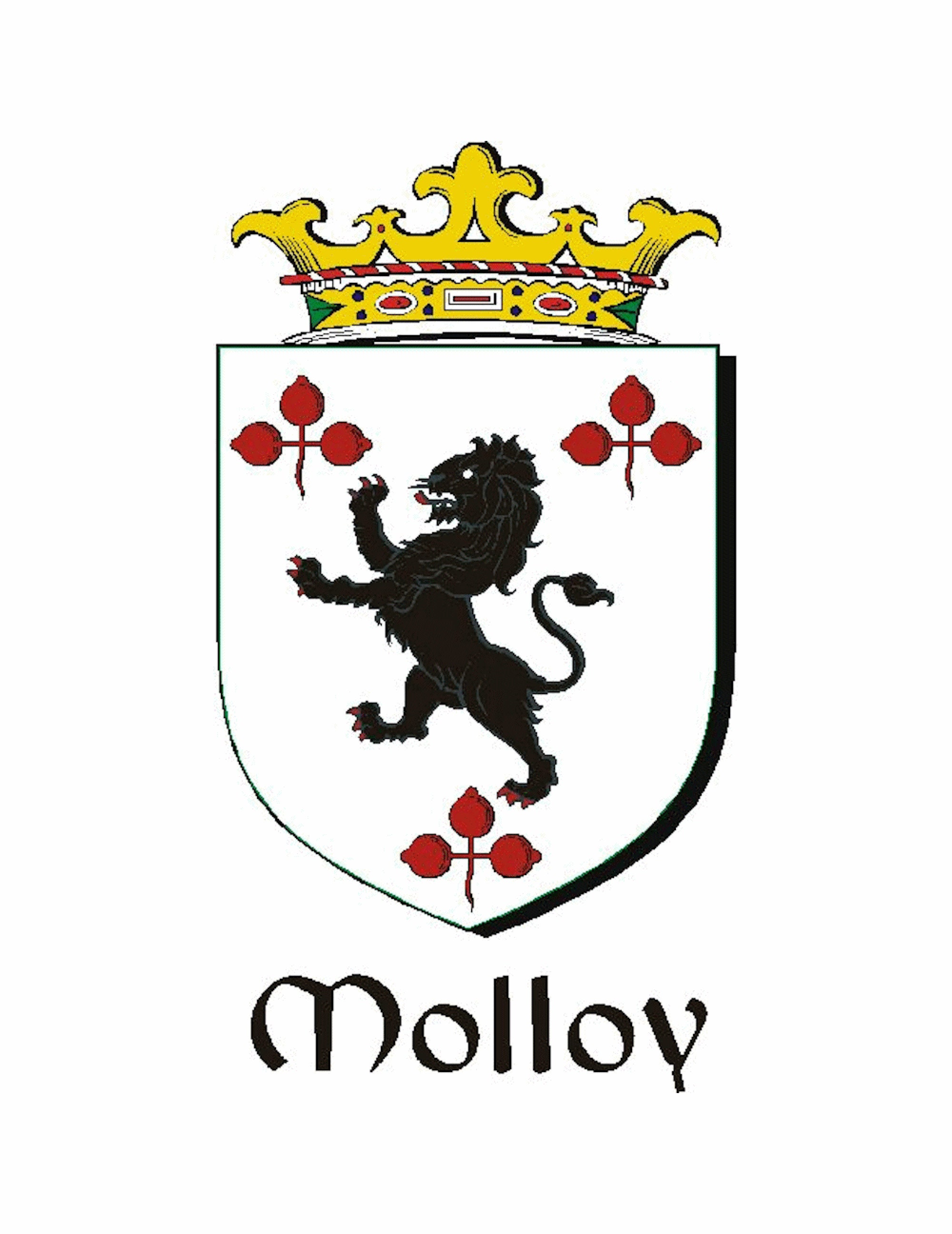 Molloy Irish Coat of Arms Disk Kilt Pin - Etsy Australia