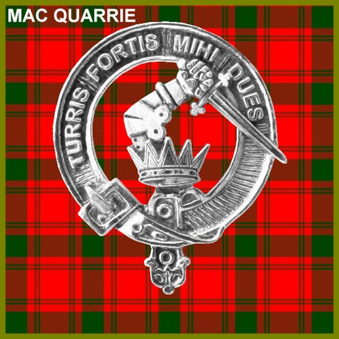 Macquarrie Clan Crest Scottish Cap Badge CB02 - Etsy UK