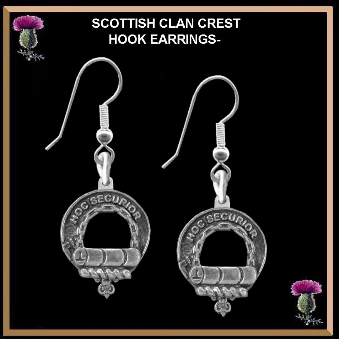 Grierson Clan Crest Earrings - Etsy