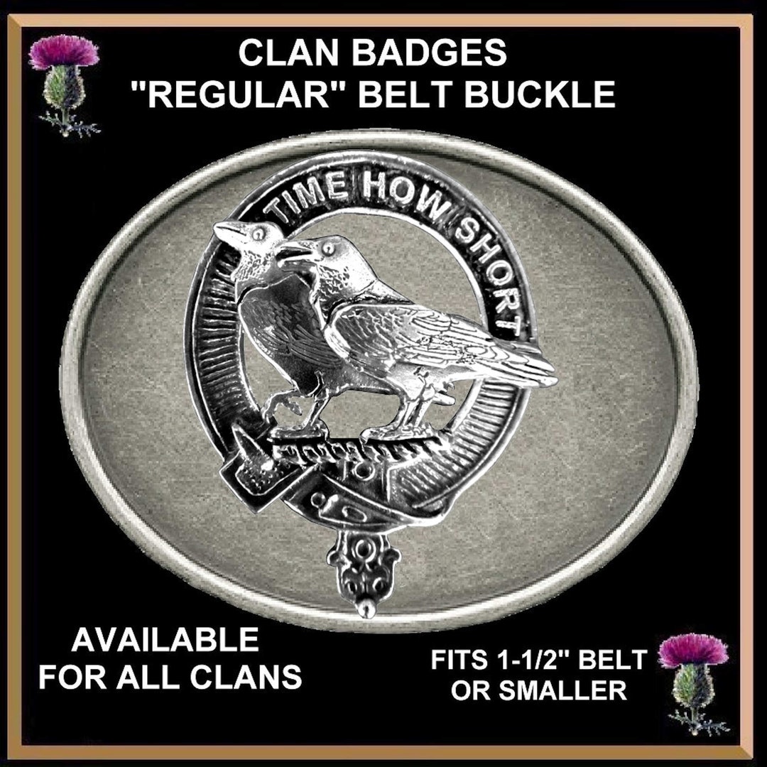 Akins Clan Crest Regular Buckle - Etsy