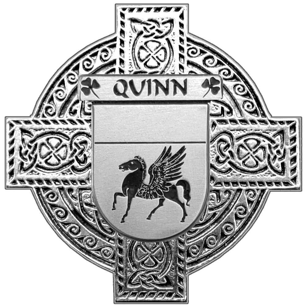 Quinn Irish Coat of Arms Celtic Cross Badge - Etsy UK