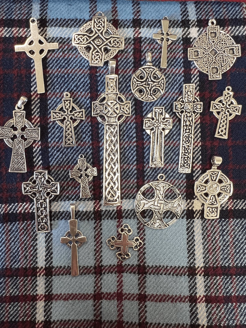 Hebridean Celtic Cross Pendant - Sterling Silver, Irish Cross - Etsy