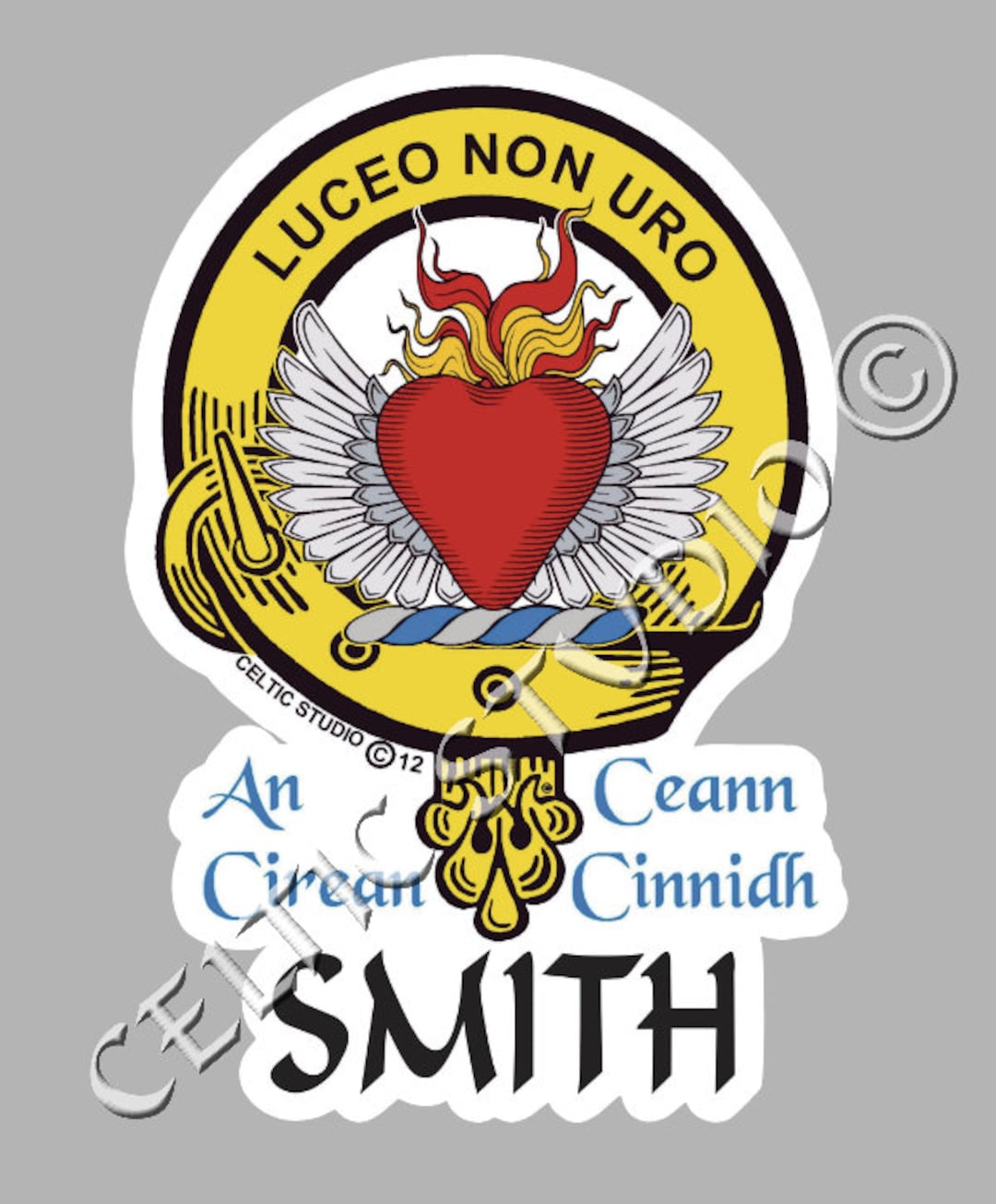 Smith Clan Crest Decal | Custom Scottish Heritage Car & Laptop Stickers ...
