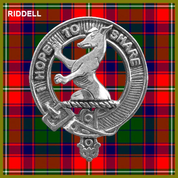 Riddell Clan Crest Scottish Cap Badge CB02 - Etsy