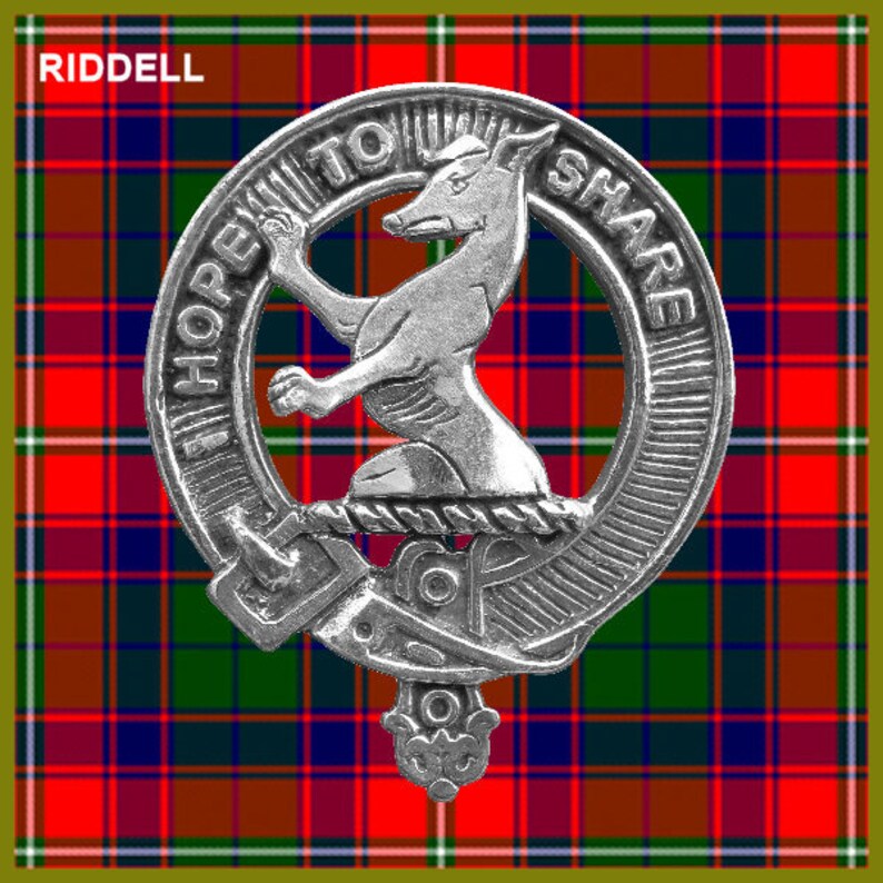 Riddell Clan Crest Scottish Cap Badge CB02 - Etsy