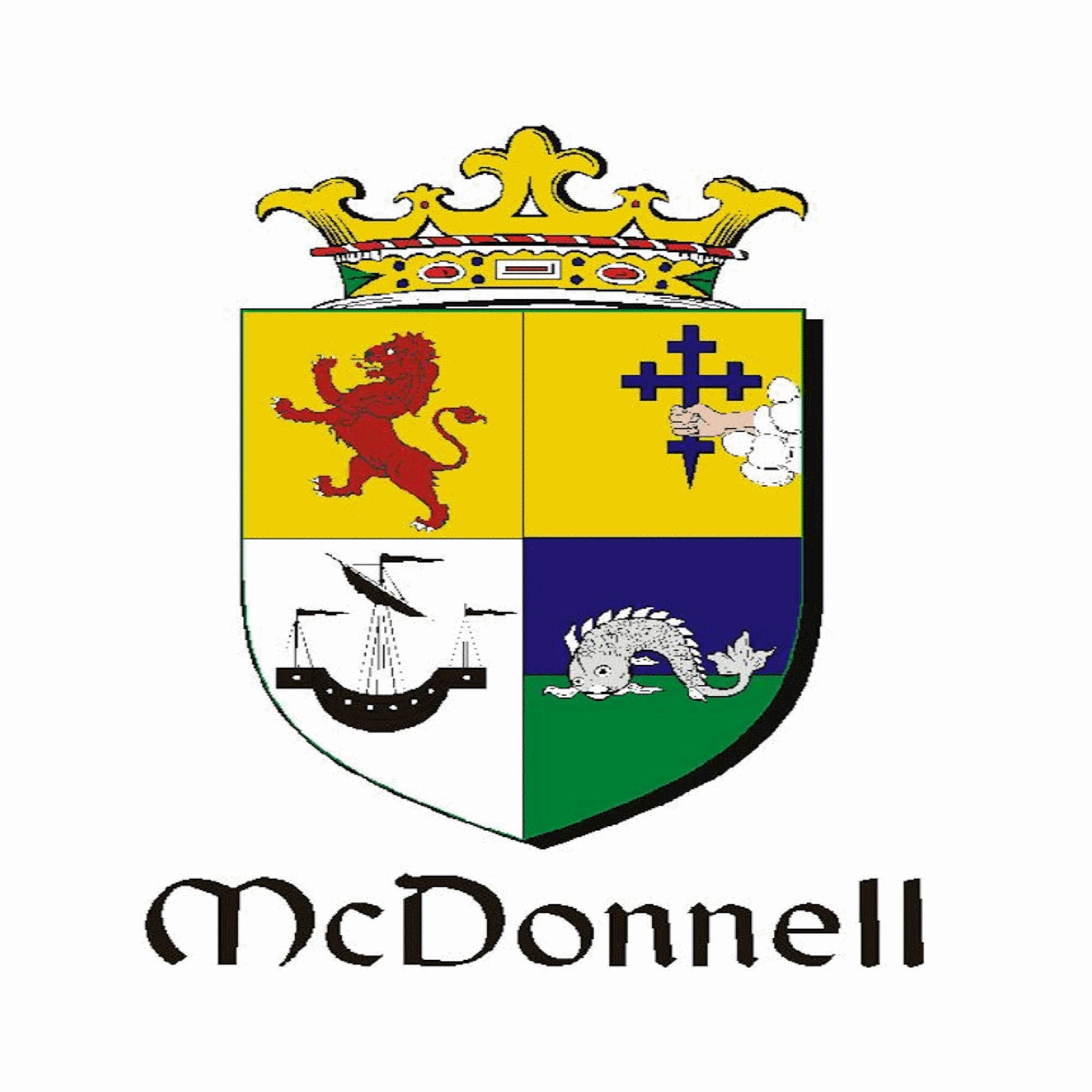 Mcdonnell Irish Coat of Arms Regular Buckle - Etsy