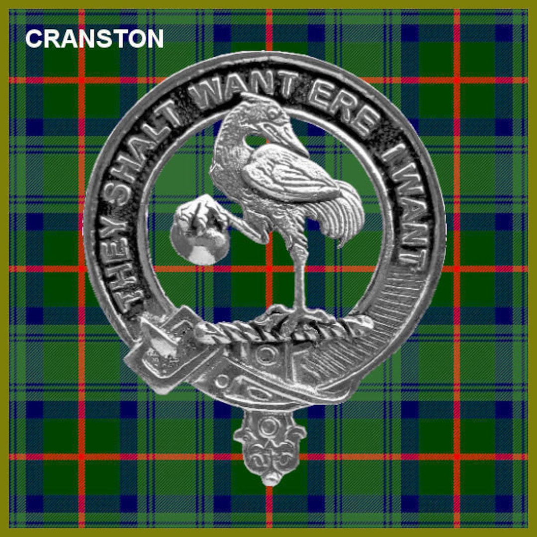Cranston Clan Crest Scottish Cap Badge CB02 - Etsy