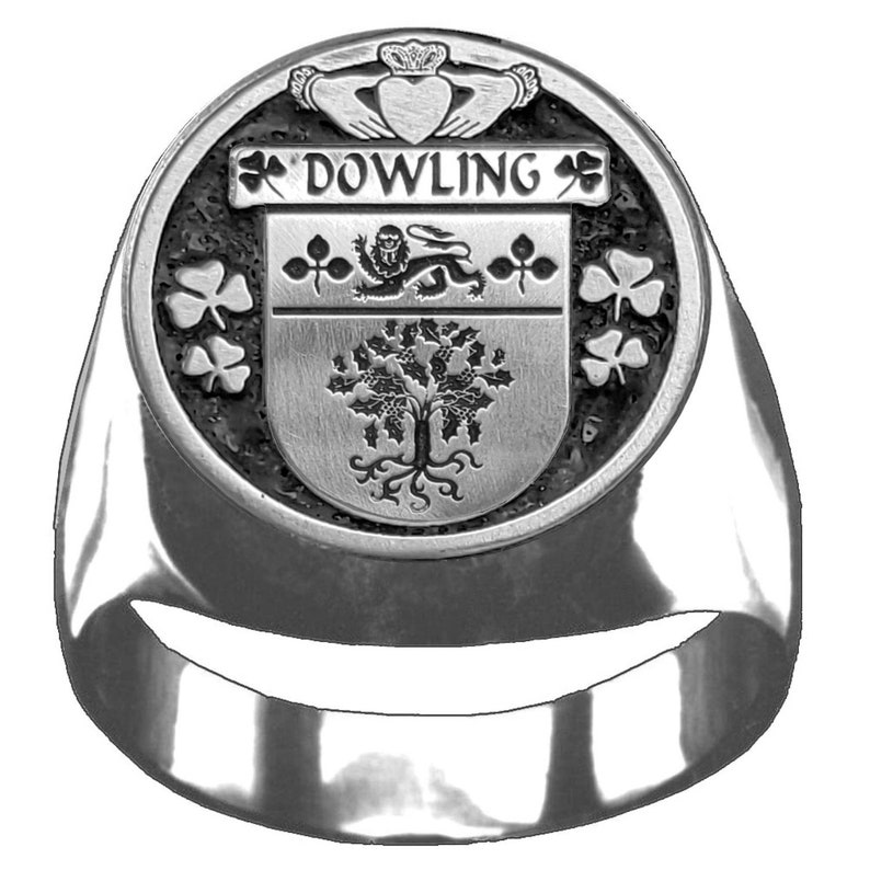 Dowling Irish Coat of Arms Gents Ring IC100 | Etsy