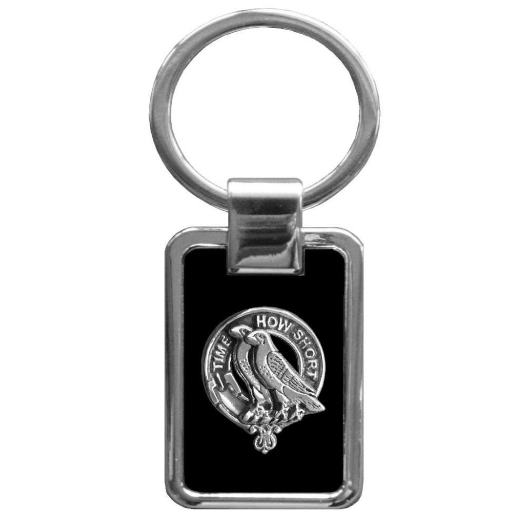 Akins Clan Black Stainless Key Ring - Etsy UK