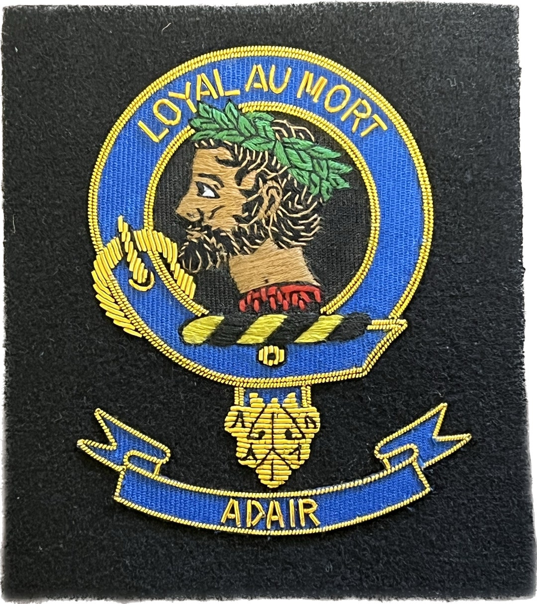 Adair Scottish Clan Embroidered Crest - Etsy