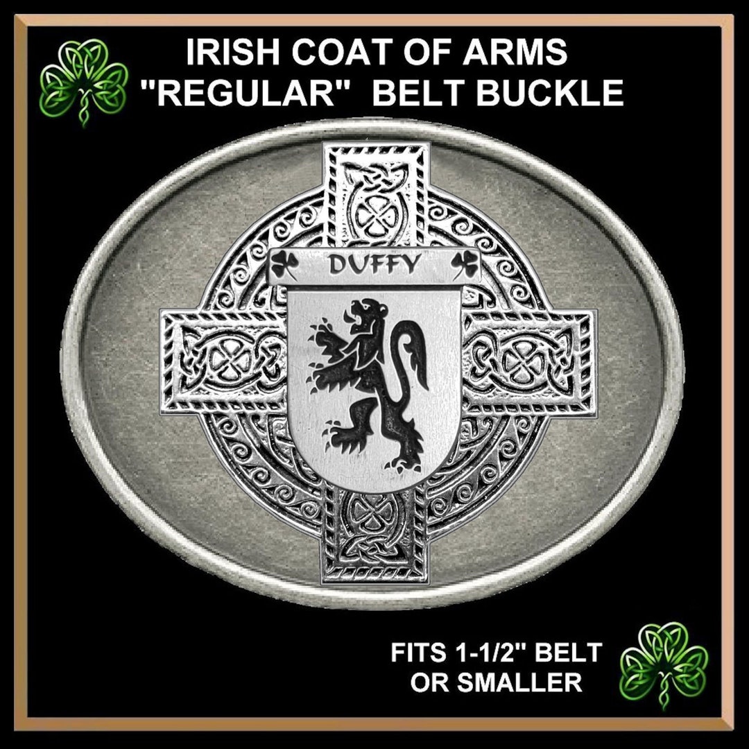 Duffy Irish Coat of Arms Regular Buckle - Etsy