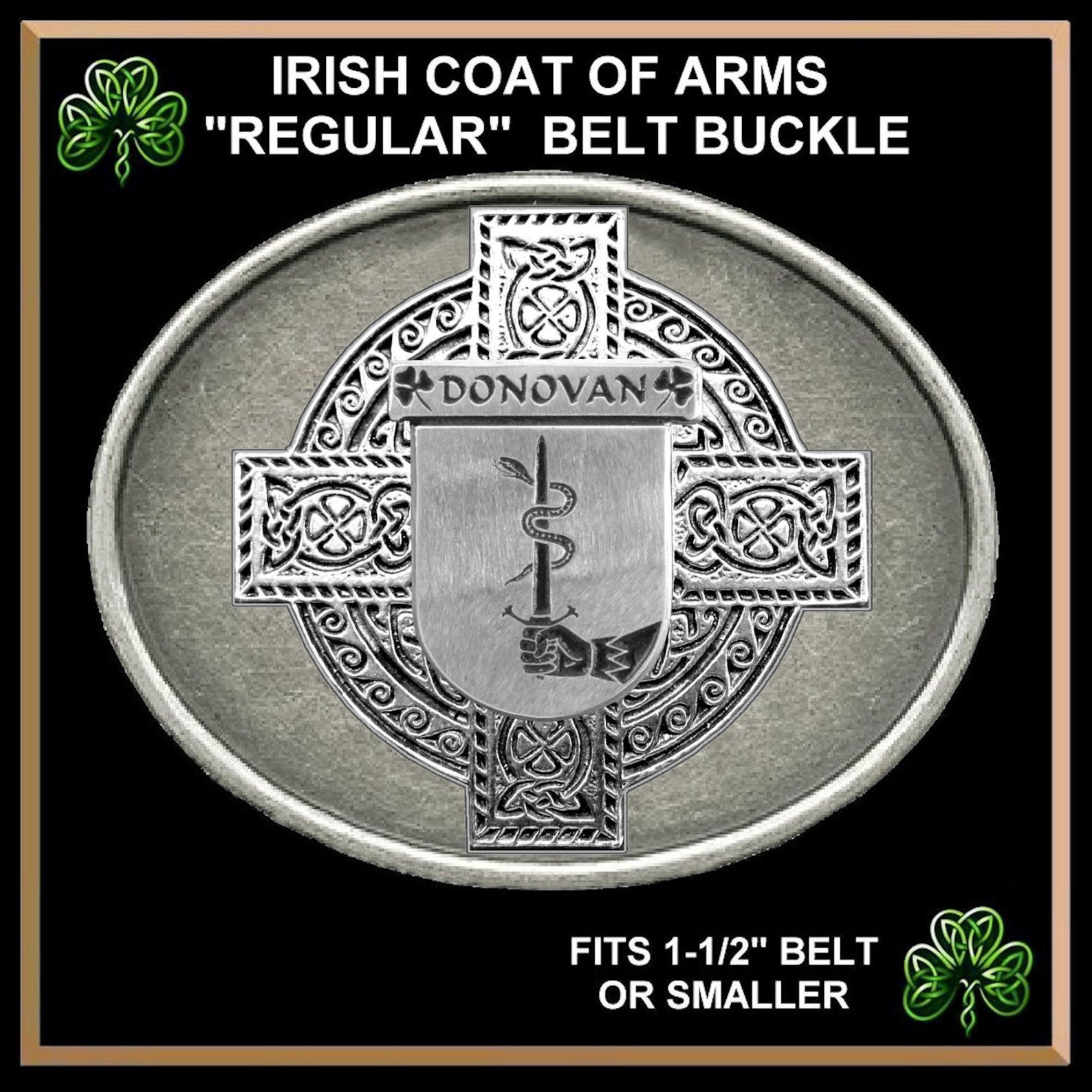 Donovan Irish Coat of Arms Regular Buckle - Etsy