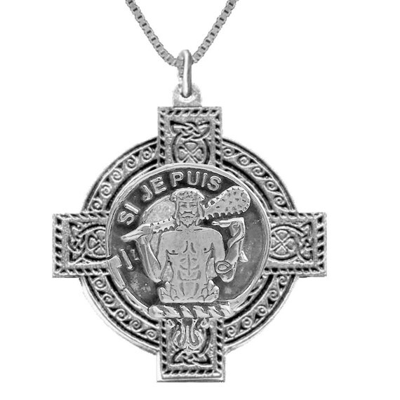 Livingston Clan Crest Celtic Cross Pendant Scottish CLP04 | Etsy