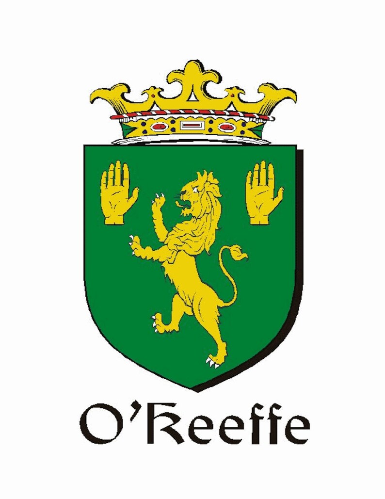 O'keeffe Irish Coat of Arms Badge Stainless Steel Tankard - Etsy