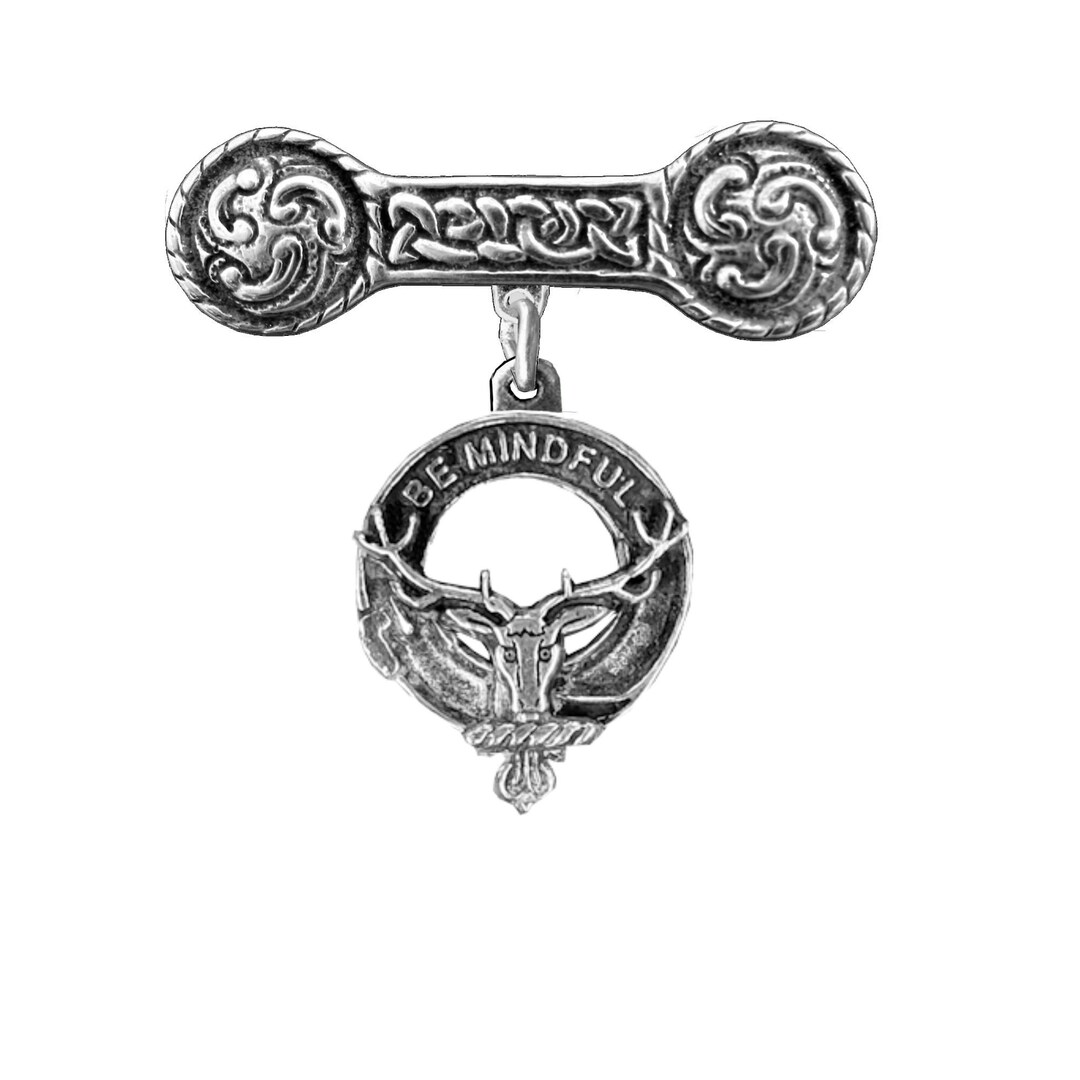 Calder Clan Crest Iona Bar Brooch - Sterling Silver - Etsy
