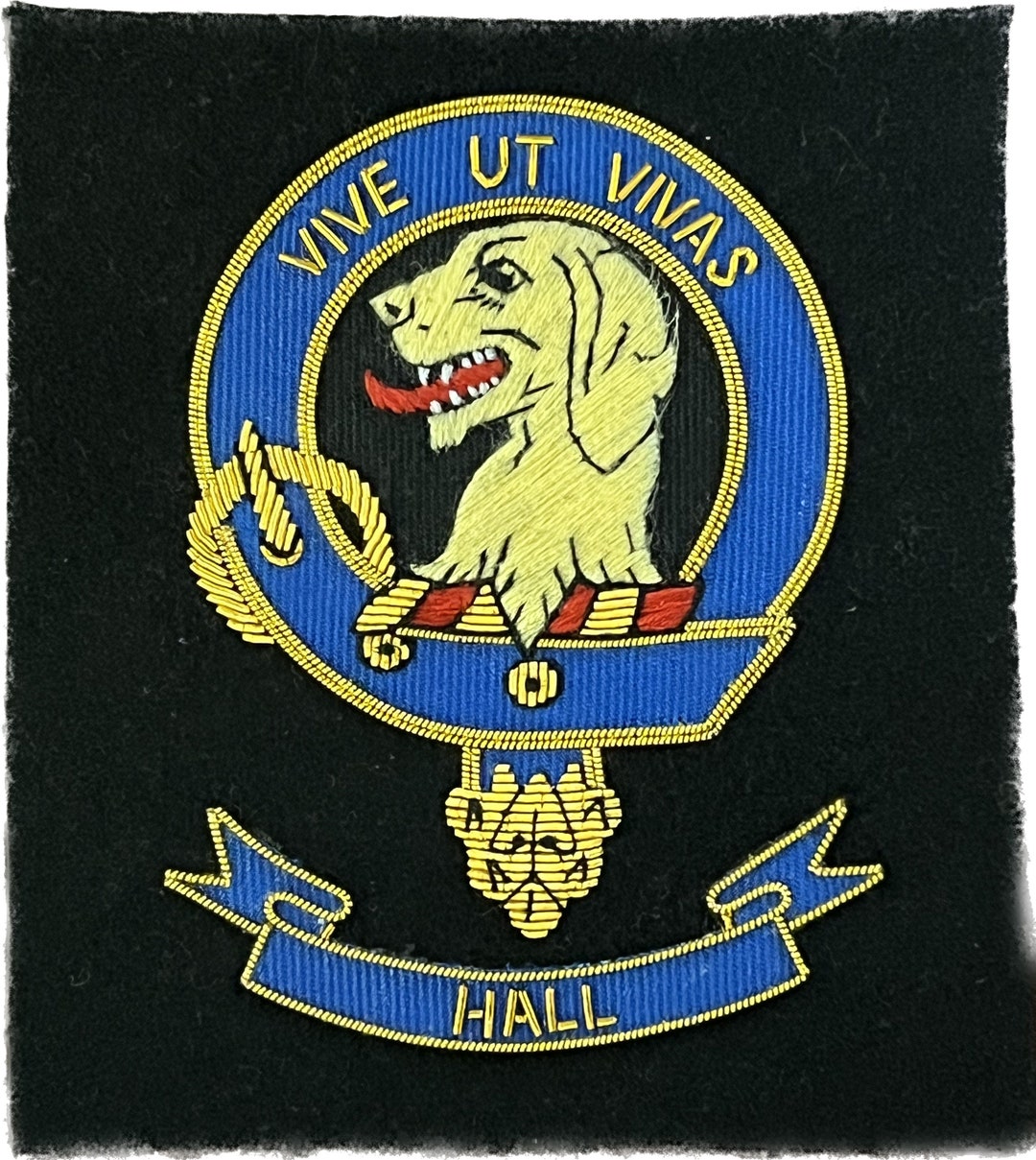 Hall Scottish Clan Embroidered Crest - Etsy