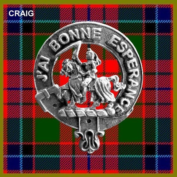 Craig Clan Crest Scottish Pewter Cap Badge CB01 - Etsy