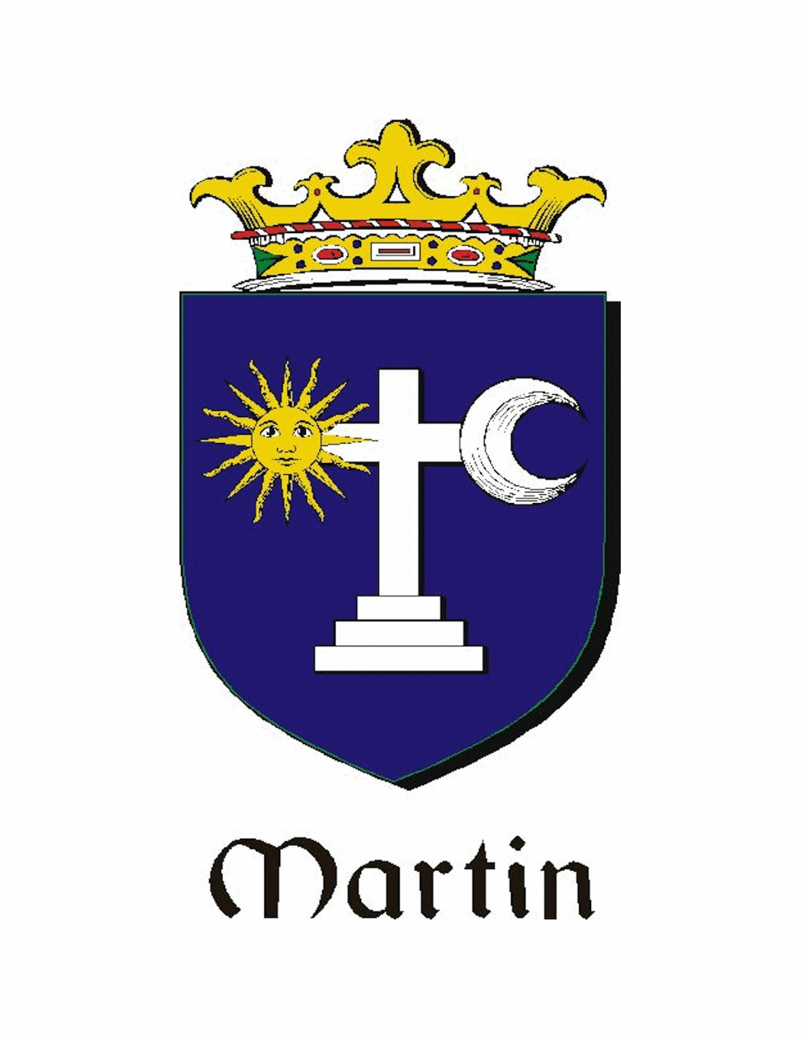 Martin Irish Family Coat of Arms Stick Pin - Etsy