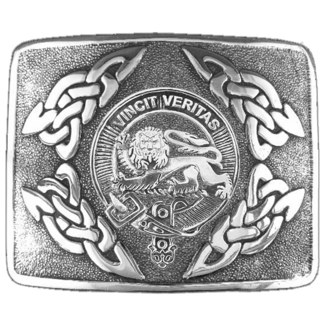 Baxter Clan Crest Interlace Kilt Belt Buckle - Etsy
