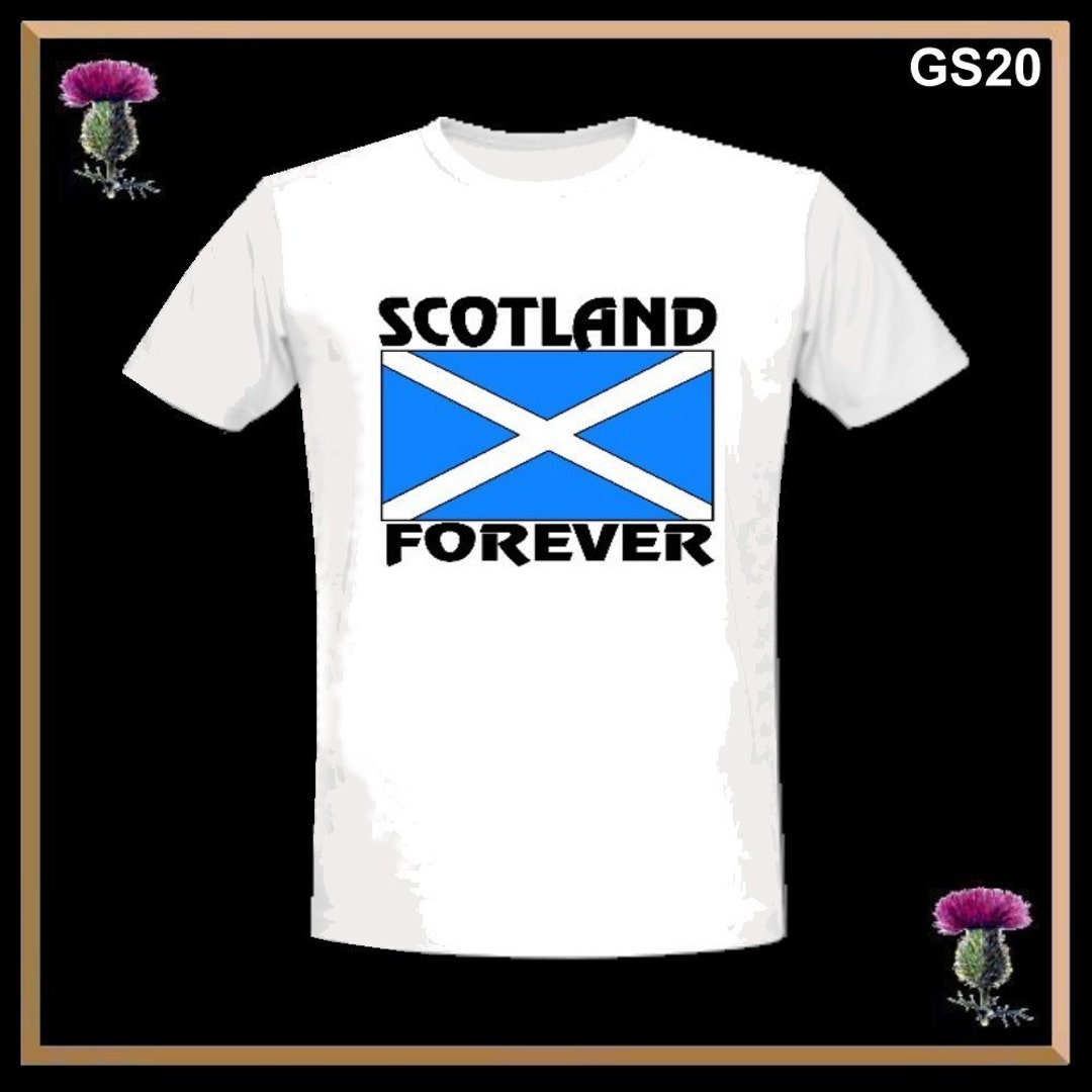 Scotland Forever T-shirt Scottish Flag Shirt GS20 - All Sizes - Etsy