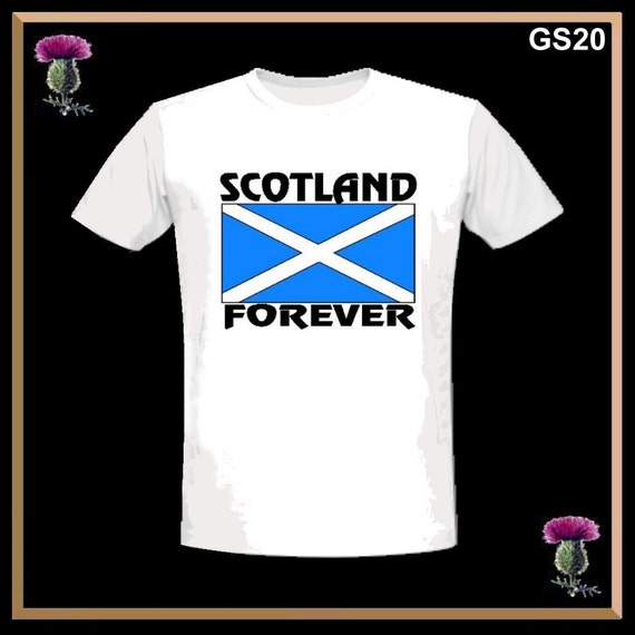 Scotland Forever T-shirt Scottish Flag Shirt GS20 All Sizes | Etsy