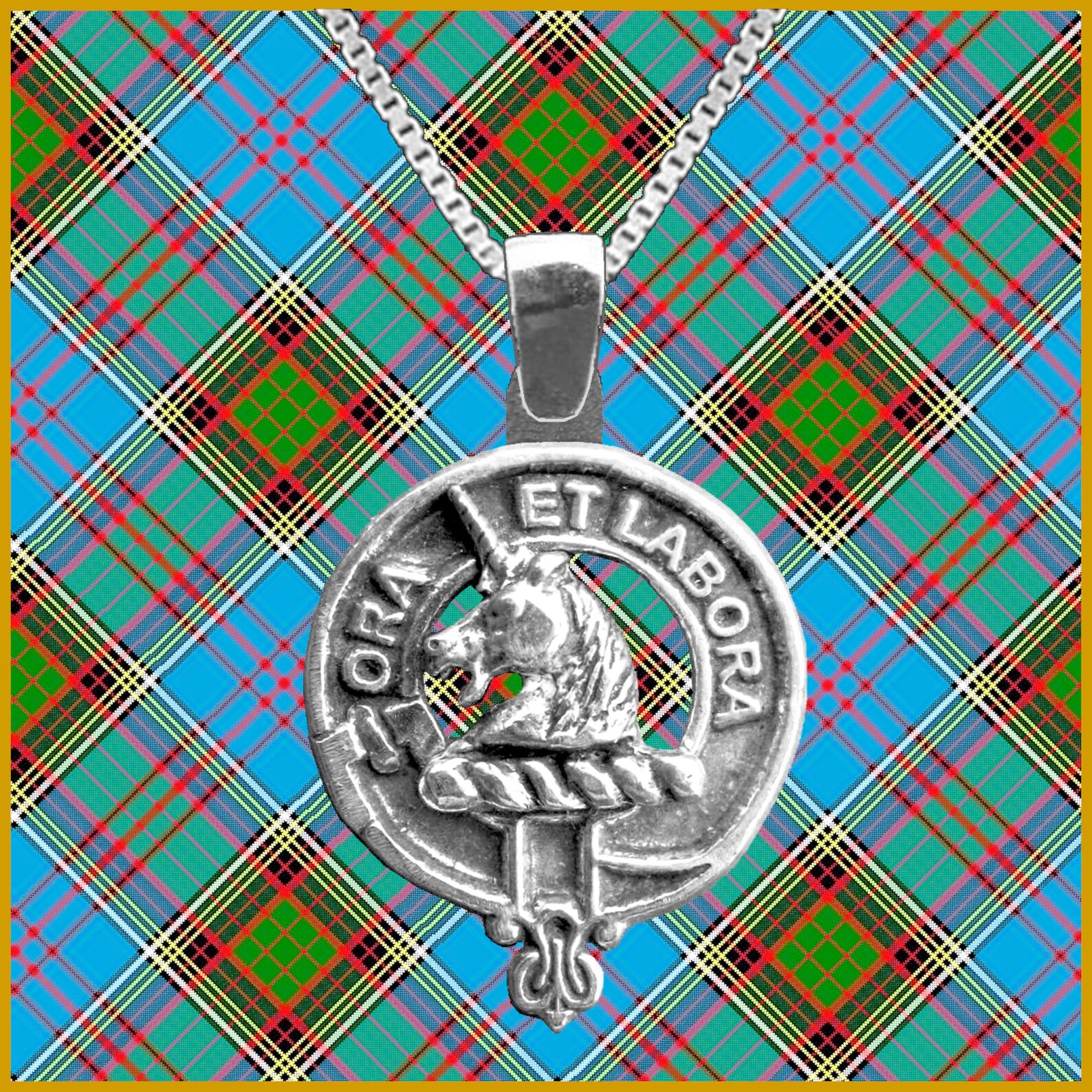 Ramsay Large 1 Scottish Clan Crest Pendant Sterling - Etsy
