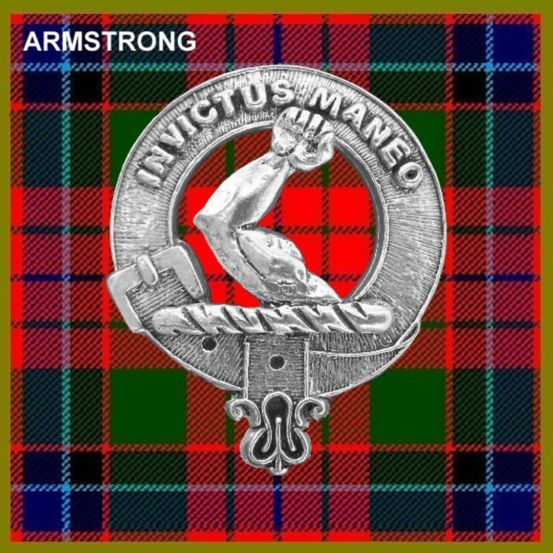 Armstrong Clan Crest Scottish Pewter Cap Badge CB01 - Etsy