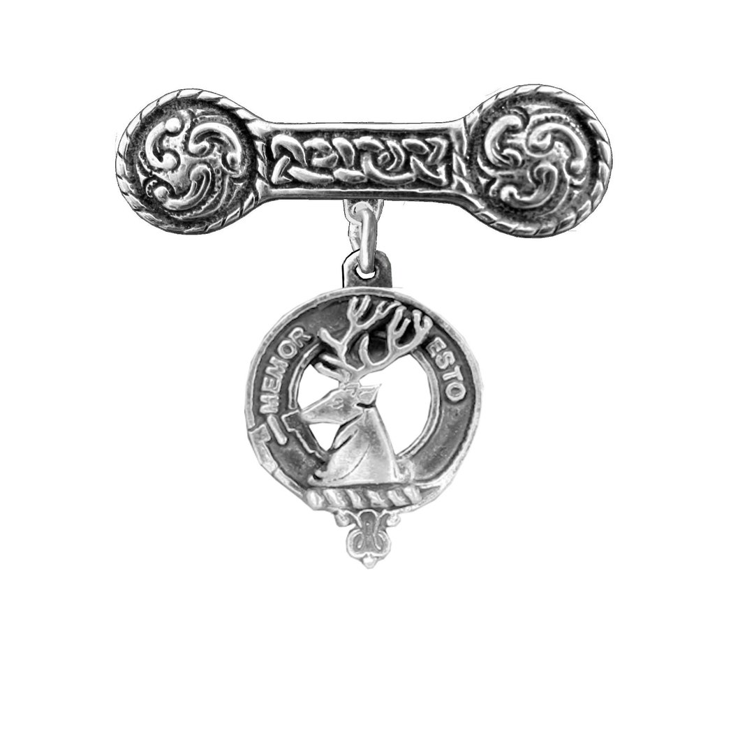 Macphail Clan Crest Iona Bar Brooch - Sterling Silver - Etsy UK