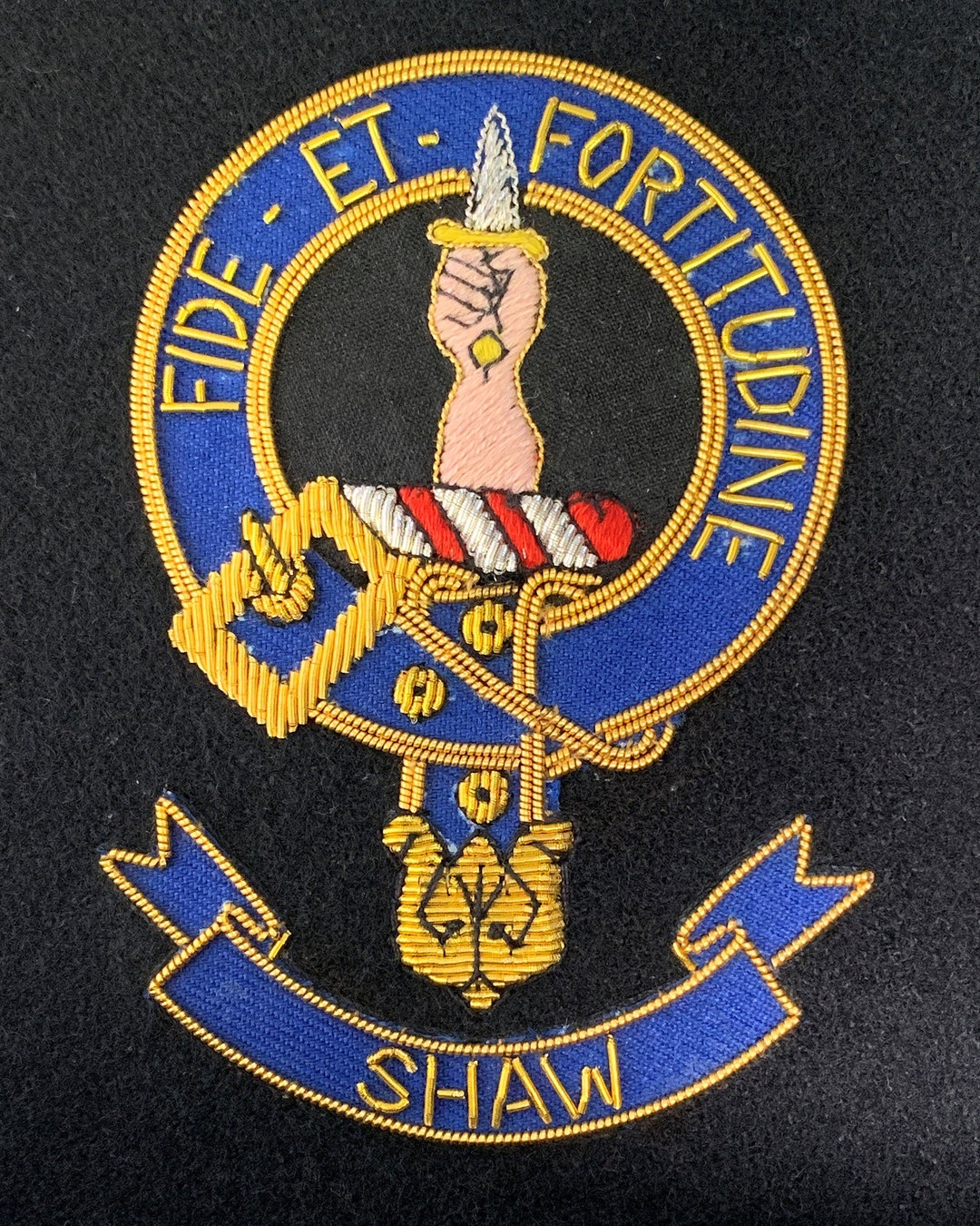 Shaw Scottish Clan Embroidered Crest - Etsy