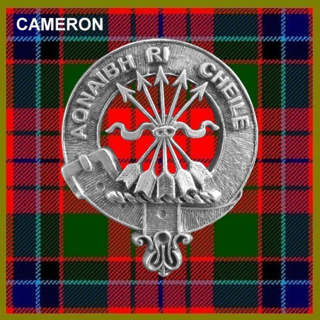Cameron Clan Crest Scottish Pewter Cap Badge CB01 - Etsy