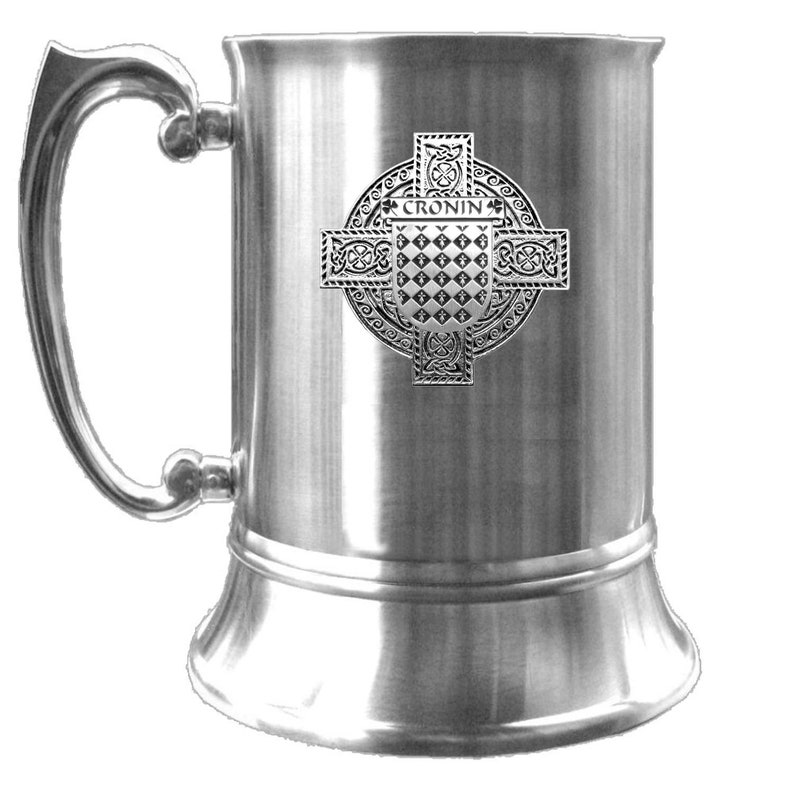 Cronin Irish Coat of Arms Badge Stainless Steel Tankard - Etsy