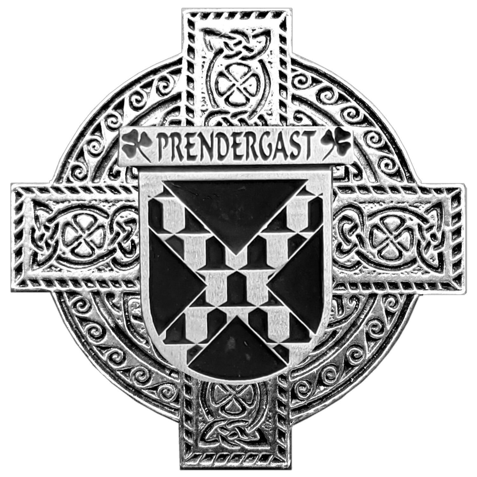 Prendergast Tipperary Irish Coat of Arms Celtic Cross Badge - Etsy