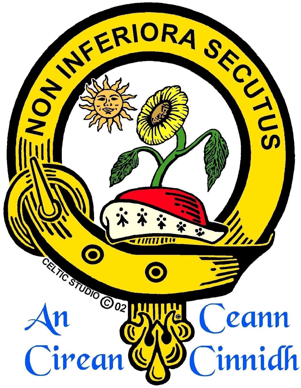 Buchan Clan Crest Scottish Cap Badge CB02 | Etsy