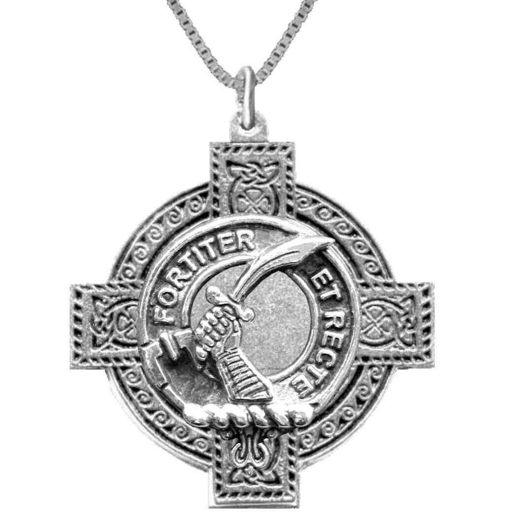 Elliott Clan Crest Celtic Cross Pendant Scottish ~ CLP04 - Etsy