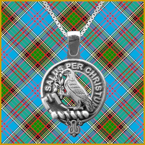 Abernethy Large 1 Scottish Clan Crest Pendant Sterling | Etsy