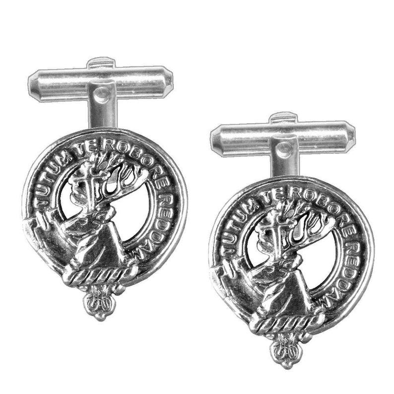 Crawford Clan Crest Scottish Cufflinks Pewter Sterling - Etsy