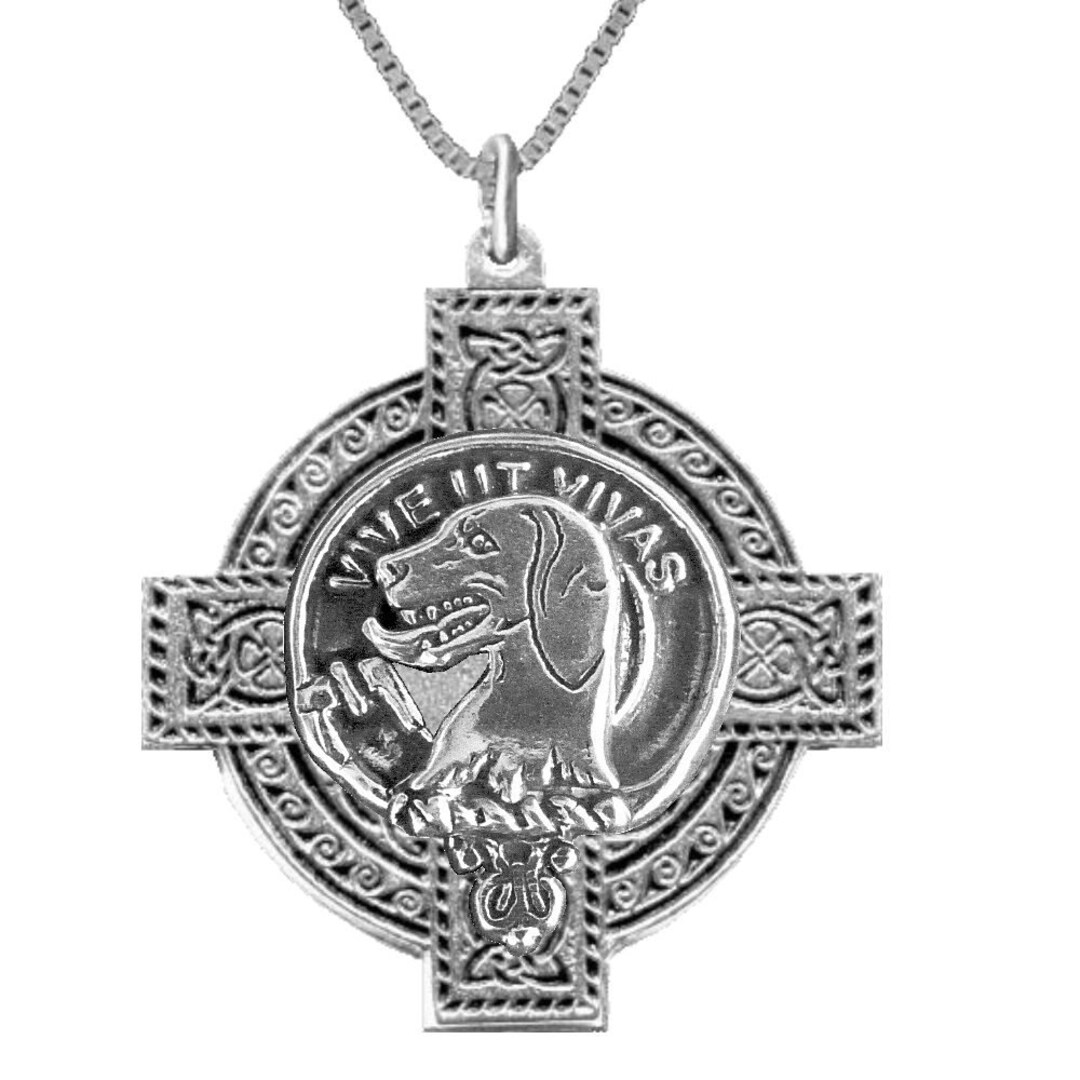 Hall Clan Crest Celtic Cross Pendant Scottish ~ CLP04 - Etsy